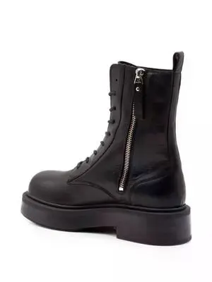 VIC MATIE Leather Lace-up Platform Boots