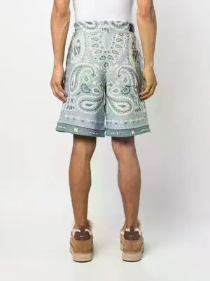 Amiri Paisley-embroidered Shorts