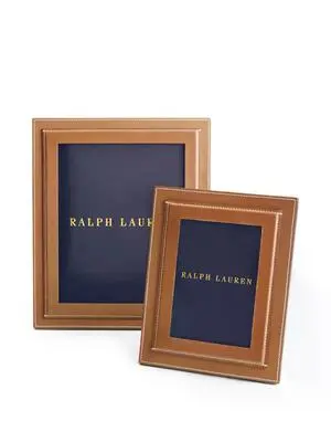 Ralph Lauren Brennan Leather Picture Frame - Brown