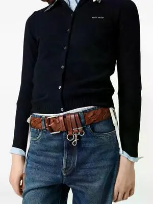 Miu Miu Cashmere Cardigan With Detachable Collar
