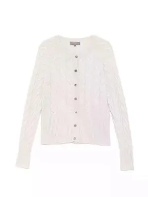 N.peal Myla Cable-knit Cardigan