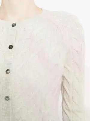 N.peal Myla Cable-knit Cardigan