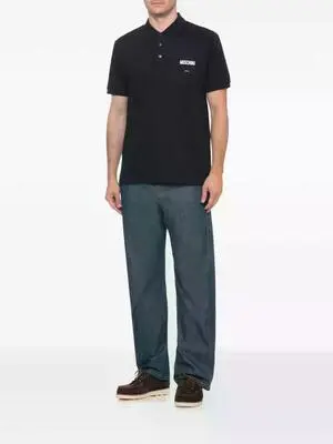 Moschino Logo-print Cotton Polo Shirt