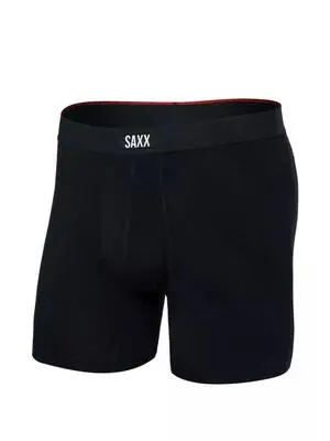 SAXX Logo-waistband Boxer Briefs - Black