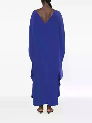 GIANLUCA CAPANNOLO Iris Cape-style Slit-sleeve Maxi Dress