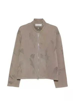 Our Legacy Floral-print Shrunken Sweatshirt - Neutrals