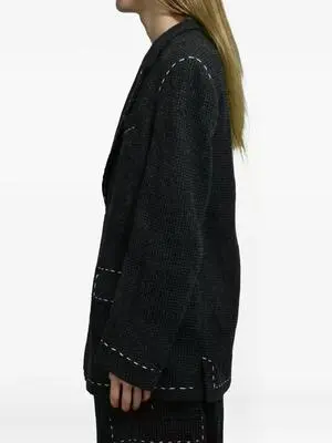 Y’s Houndstooth Hand-stitched Blazer