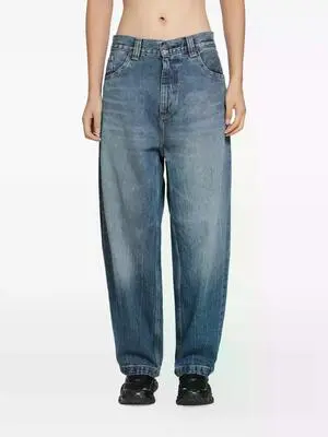 Carhartt Work In Progress Logo-patch Wide-leg Jeans