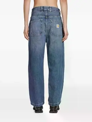 Carhartt Work In Progress Logo-patch Wide-leg Jeans
