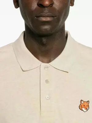 Maison Kitsuné Fox Head Patch Polo Shirt