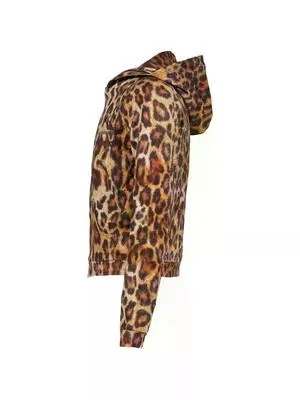 LA MASKARADE Leopard-print Hooded Sweatshirt