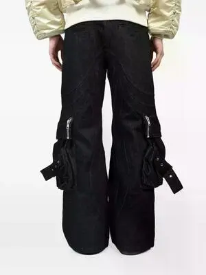 NO/FAITH STUDIOS Cargo-pocket Wide-leg Jeans
