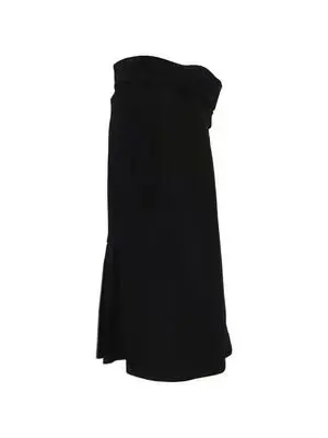 Prada Rubber-patch Accent Skirt