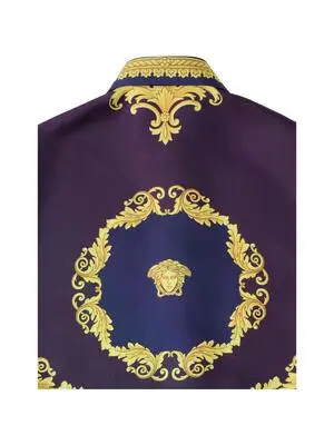 Versace Printed Silk Twill Mini Dress