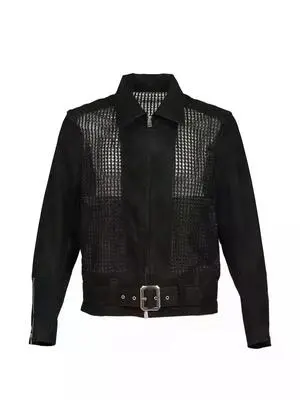 BLACK MEANS Belted Mesh Jacket