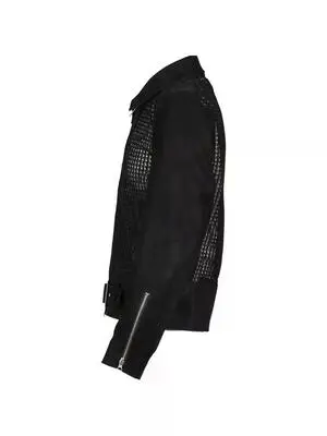 BLACK MEANS Belted Mesh Jacket