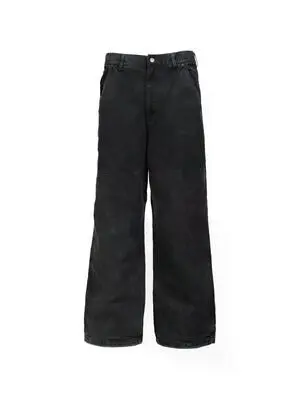 N.HOOLYWOOD Bleached Knee-patch Trousers