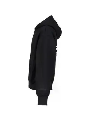 ESSENTIALS Fear Of God Logo-print Zip-up Hoodie - Black