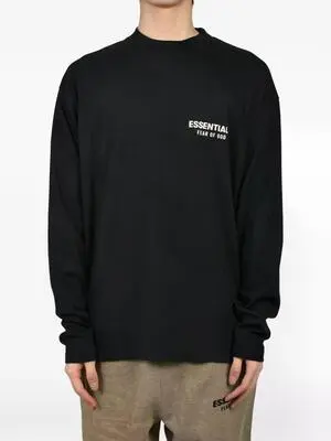 ESSENTIALS Logo-print Long-sleeve T-shirt