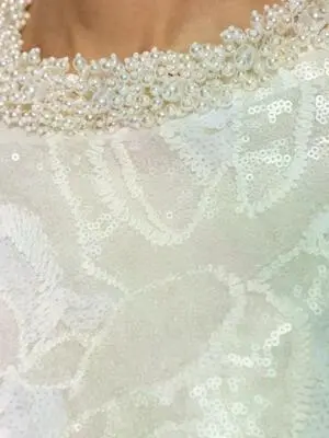 SELF-PORTRAIT Sequin Lace Top