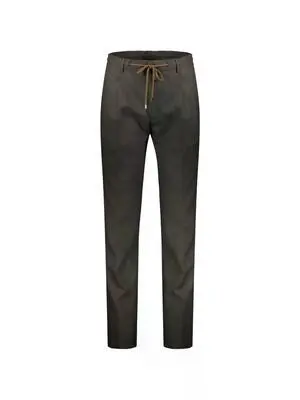 MOORER Straight-leg Wool Trousers - Green