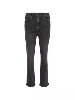 MOTHER Hustler Flare-cut Jeans - Grey