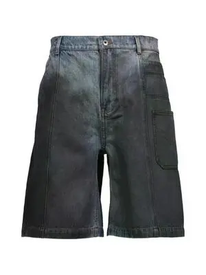 FENG CHEN WANG Gradient-effect Denim Shorts