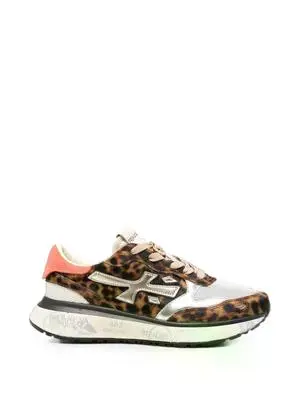 Premiata Lauryn Leopard-print Sneakers - Brown