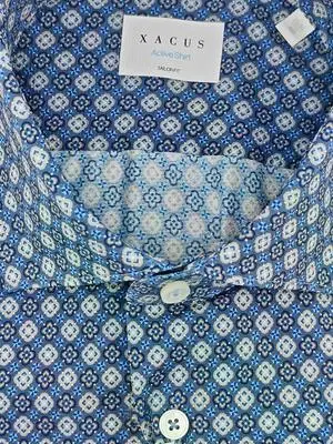 XACUS Geometric-print Shirt