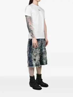 THUG CLUB Hard-washed Destroyed Shorts