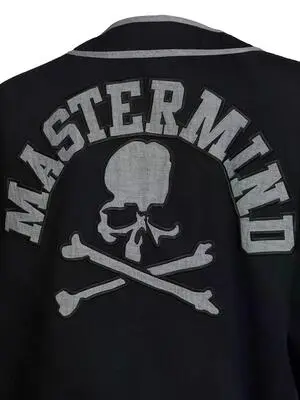 MASTERMIND WORLD Logo-patch Denim Baseball Shirt