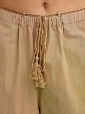 Sisley Tassel-drawstring Palazzo Pants