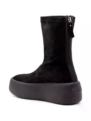 VIC MATIE Creppy Platform Ankle Boots