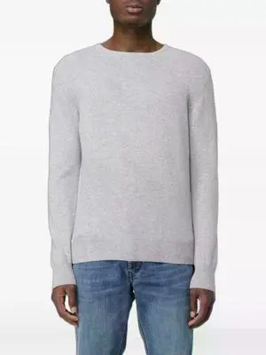 XC Crew-neck Knitted Sweater - Grey