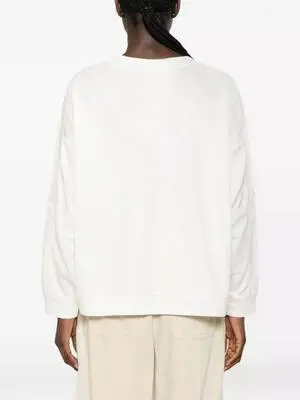 MAISON123 Long-sleeve Drop-shoulder Top