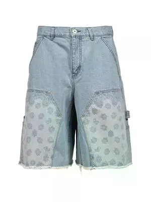 JUN/NAKAYAMA Paisley Carpenter Shorts - Blue