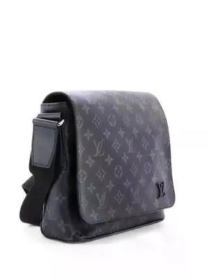 LOUIS VUITTON District Messenger Bag Monogram Eclipse Canvas Pm Crossbody Bag - Black