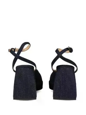 NODALETO Bulla Denim Platform Pumps