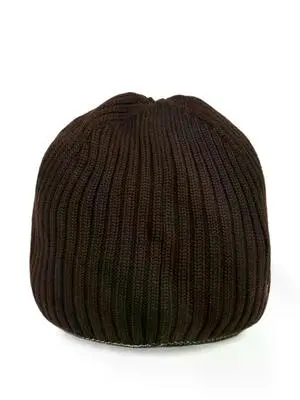 WALES BONNER Ribbed-knit Peaked-brim Beanie Hat