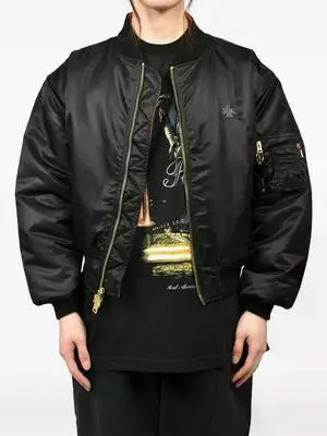 Vetements Leather-patch Crosses Bomber Jacket