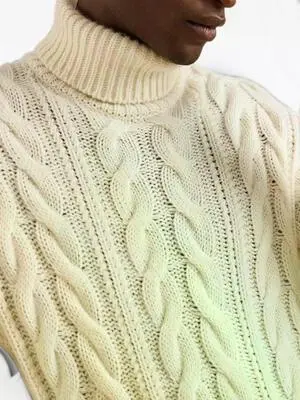 Ralph Lauren Purple Label Cable-knit Roll-neck Sweater