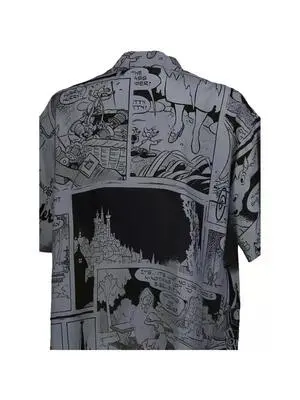 PORTER CLASSIC Disney Aloha Cinderella Print Shirt