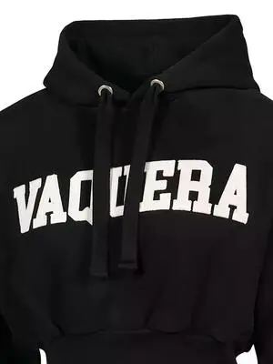 Vaquera Logo-print Shoulder-pad Hoodie