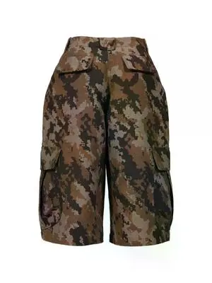 3.PARADIS Jacquard Dove-camo Cargo Shorts