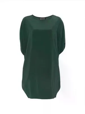GIANLUCA CAPANNOLO Iris Batwing-sleeve Boat-neck Midi Dress - Green