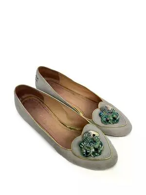 CHARLOTTE OLYMPIA Embellished Ballet Flats