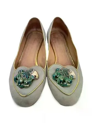 CHARLOTTE OLYMPIA Embellished Ballet Flats