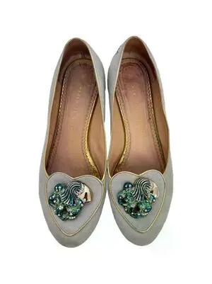 CHARLOTTE OLYMPIA Embellished Ballet Flats