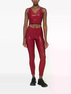 MACRON V-neck Cropped Performance Top