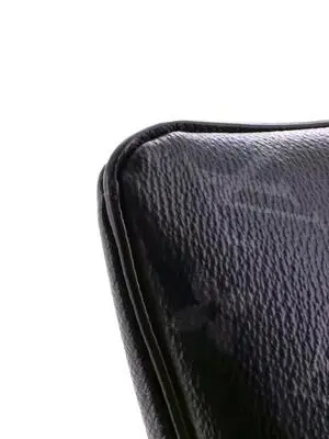 LOUIS VUITTON Outdoor Flap Messenger Monogram Taigarama Crossbody Bag - Black